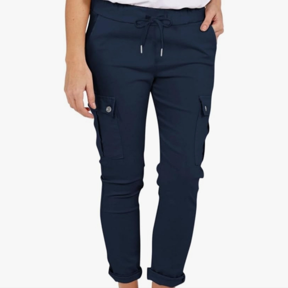 Venti6 Crinkle Cargo Pants - Gem